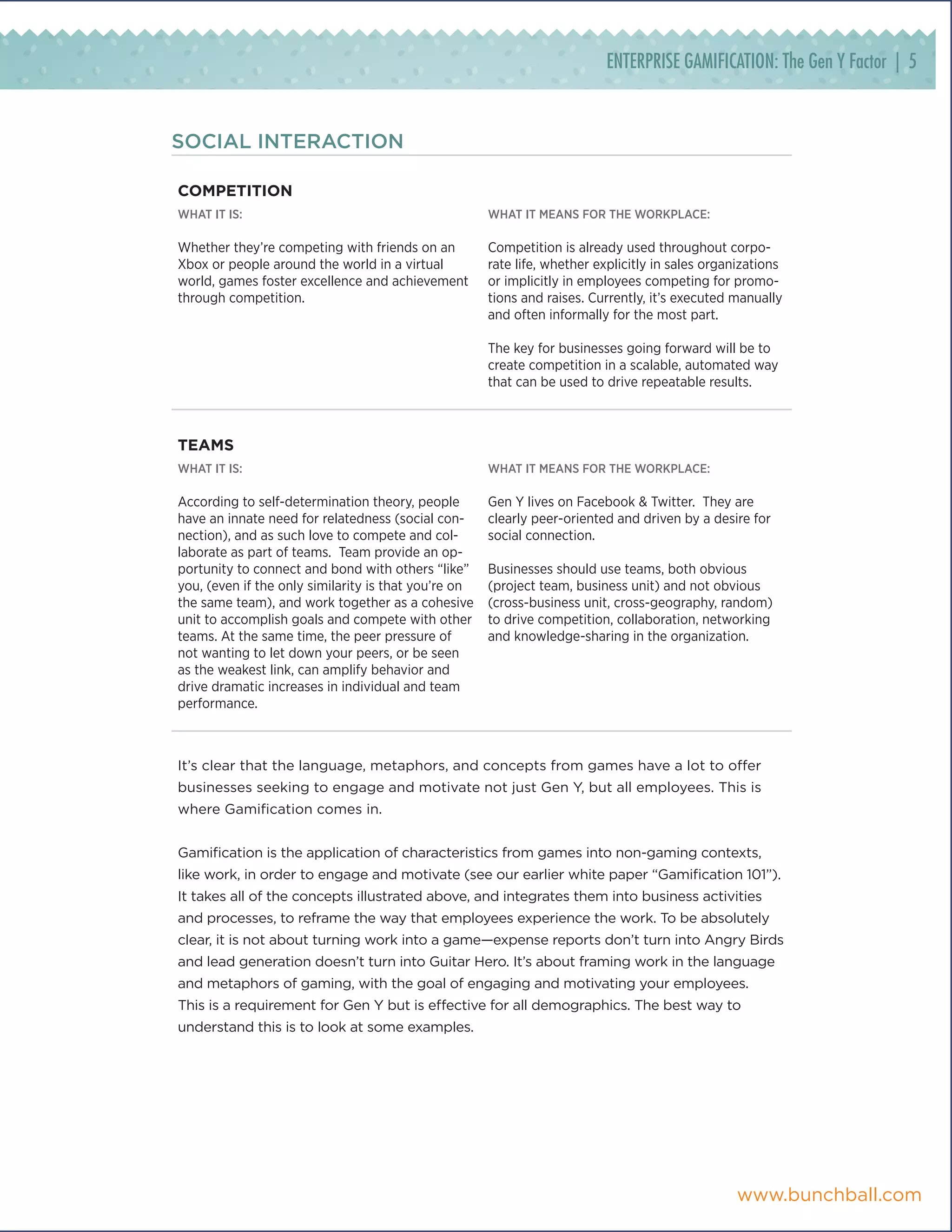 Bunchball Gamification at Work | PDF