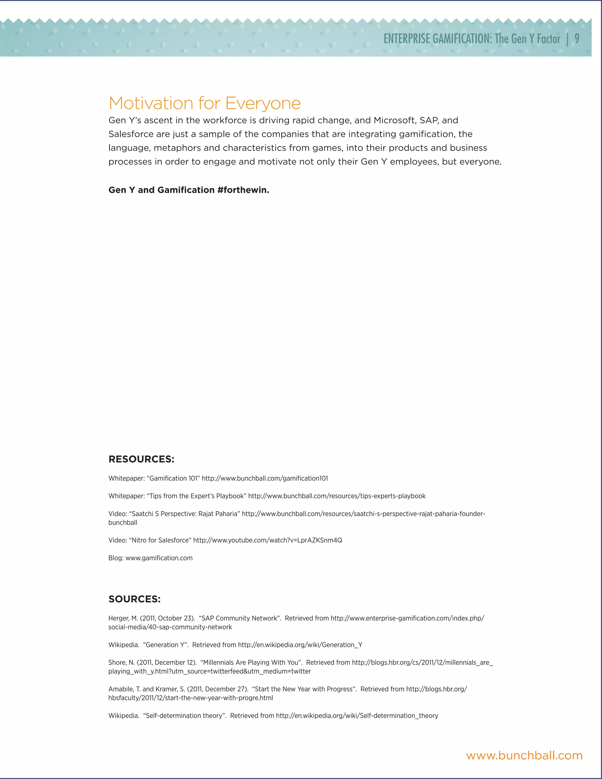 Bunchball Gamification at Work | PDF