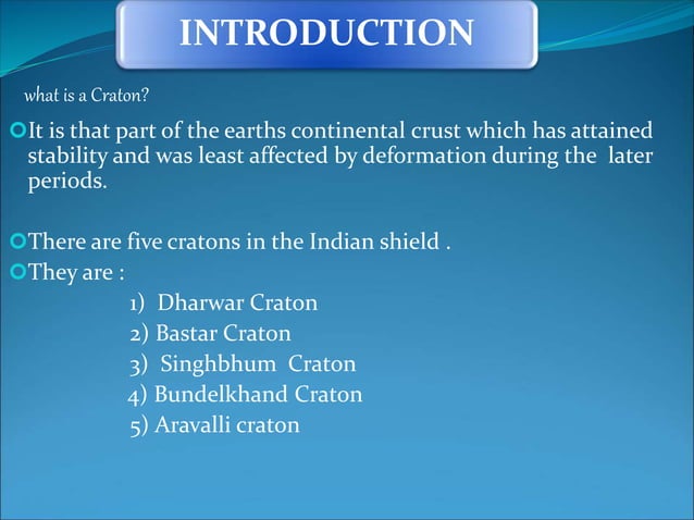 BUNDELKHAND CRATON.ppt.ppt | Geography | Science