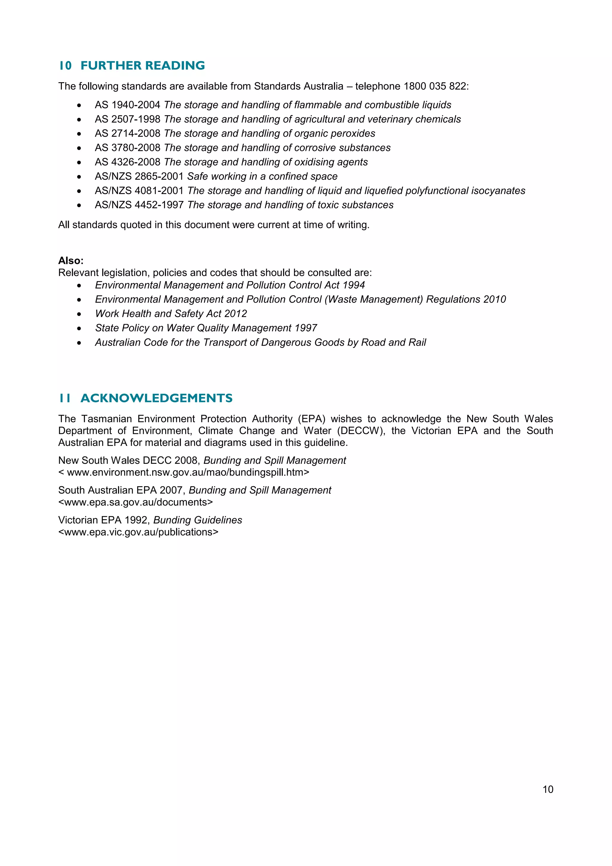 Bunding and spill management guidelines | PDF
