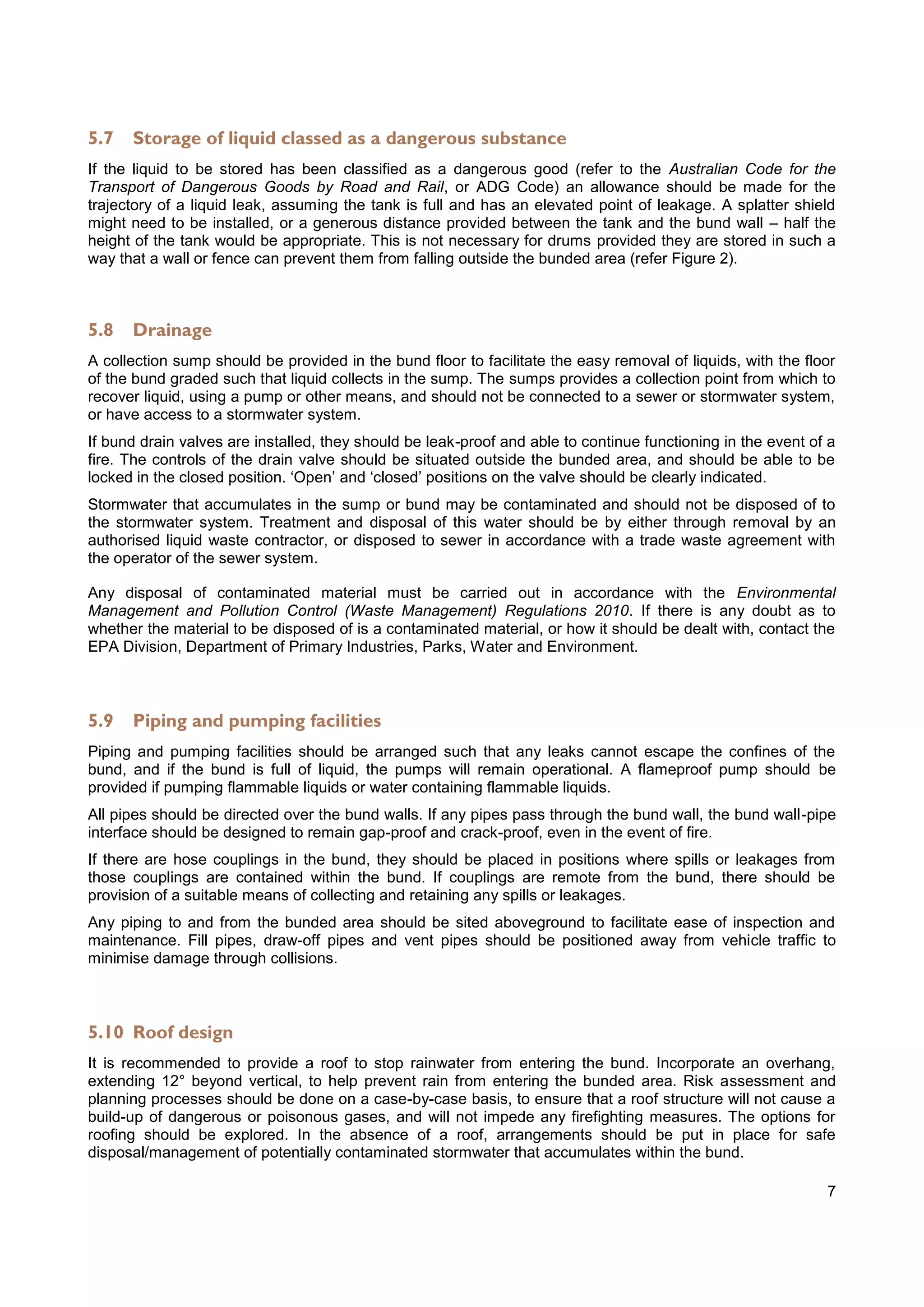 Bunding and spill management guidelines | PDF