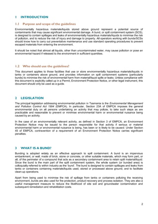 Bunding and spill management guidelines | PDF