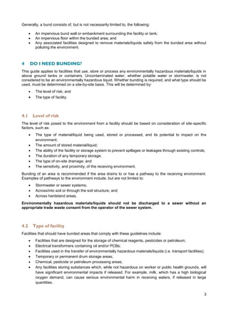 Bunding and spill management guidelines | PDF