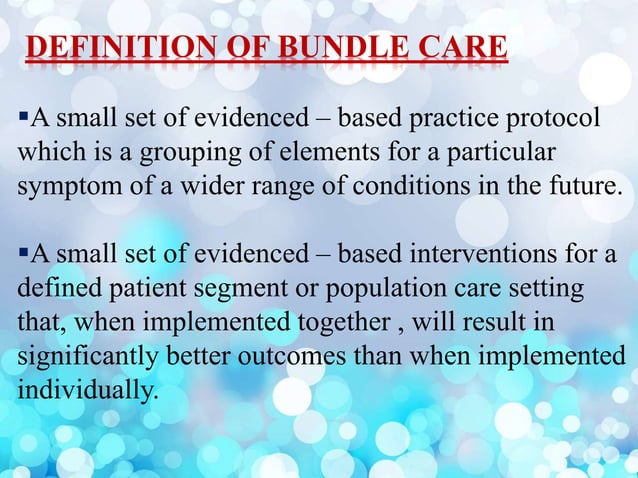 Bundle care | PPTX | First Aid | Injuries