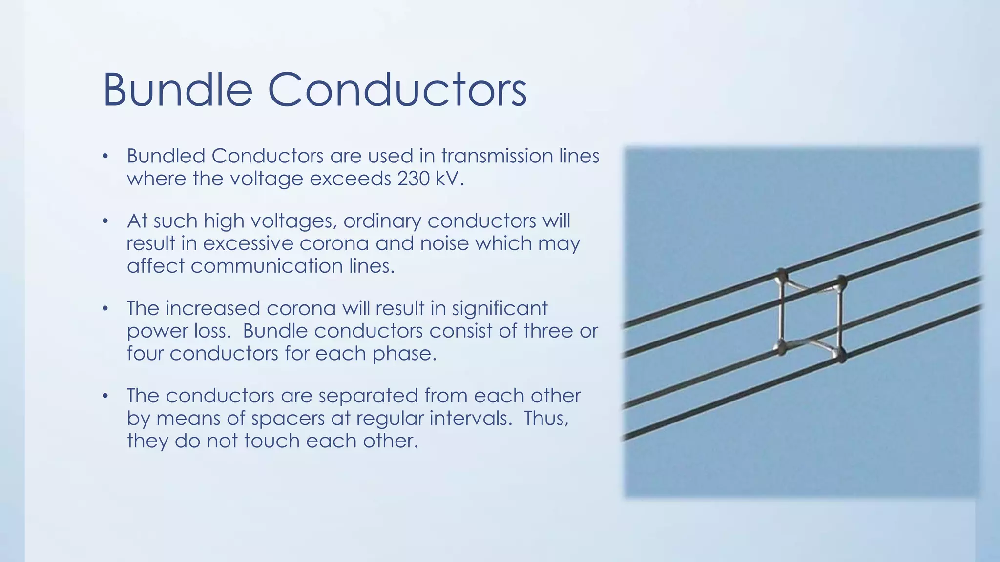 Bundle conductors in transmission line | PPTX