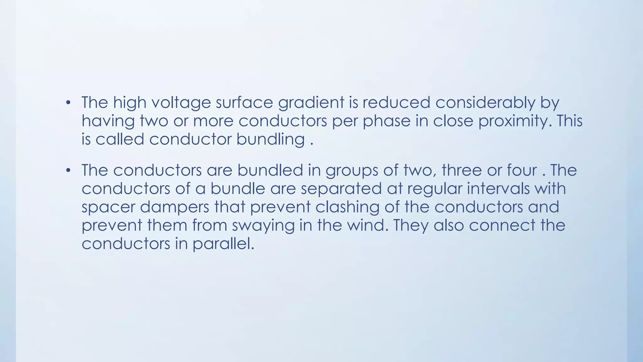 Bundle conductors in transmission line | PPTX