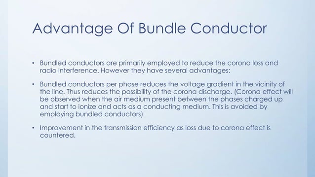 Bundle conductors in transmission line | PPTX