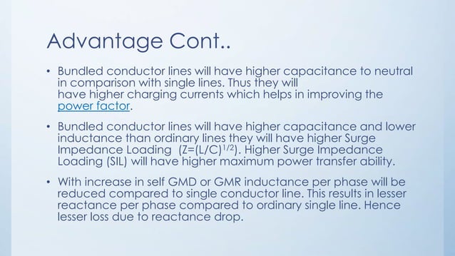 Bundle conductors in transmission line | PPTX