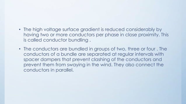 Bundle conductors in transmission line | PPTX