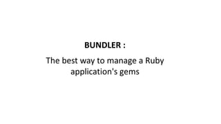 Bundler | PPT