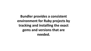 Bundler | PPT