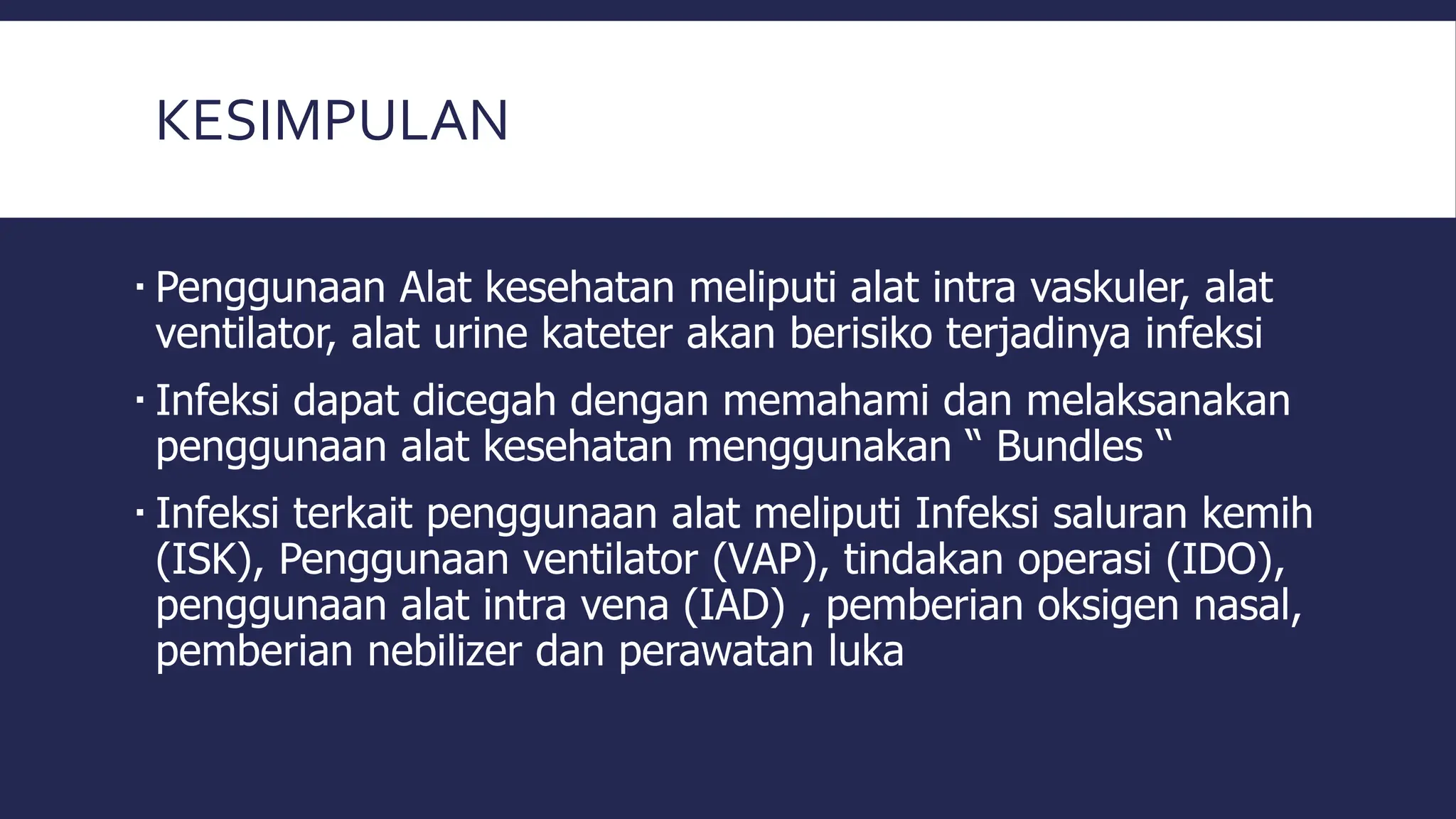 BUNDLES HAIS PENCEGAHAN DAN PENGENDALIAN INFEKSI | PPTX