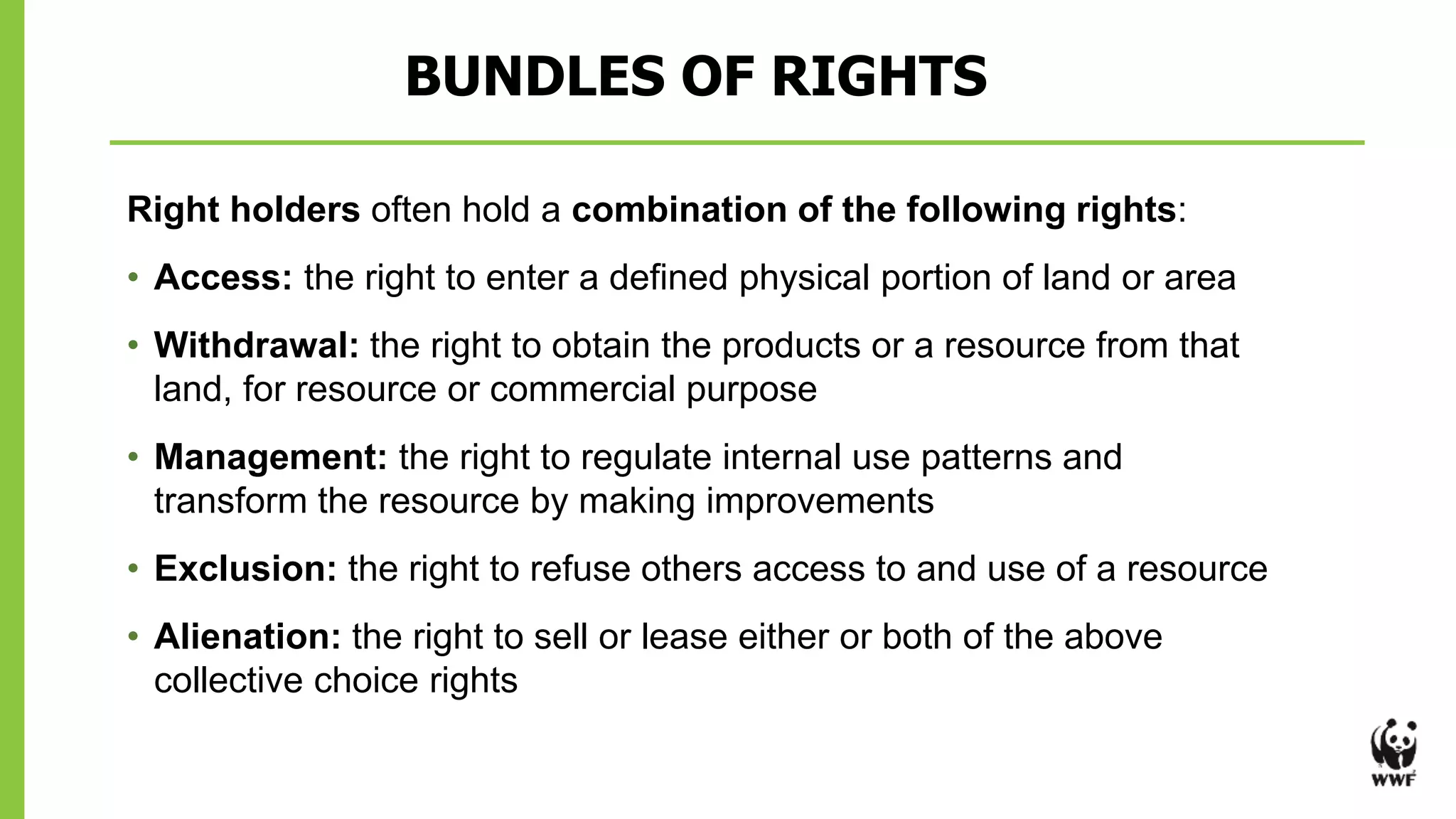 Bundles of rights | PPTX