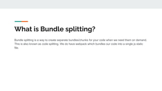 Bundle Splitting in Volto | PPT