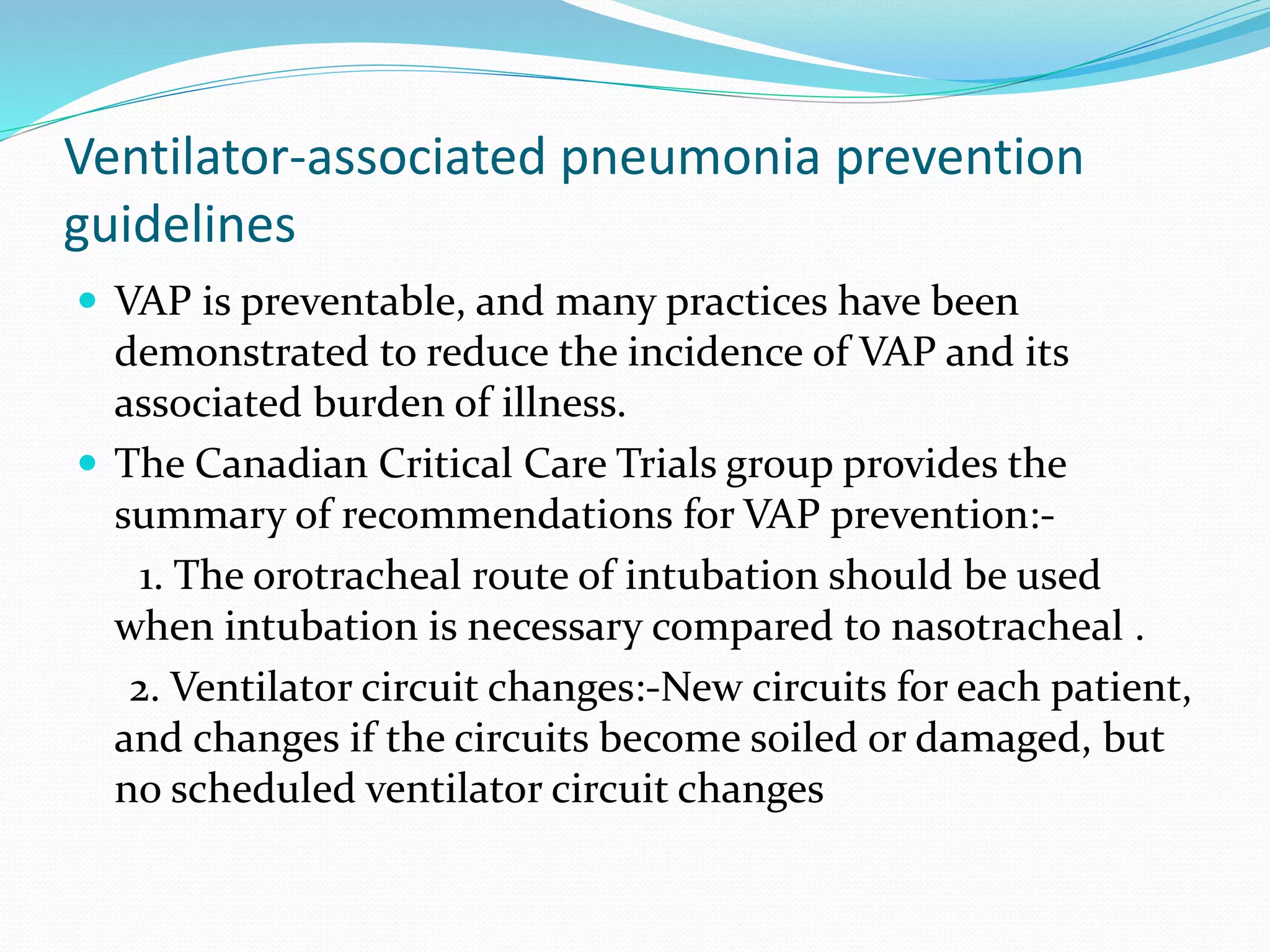 Bundlestopreventventilator associatedpneumonia-140724021616-phpapp02 | PPTX