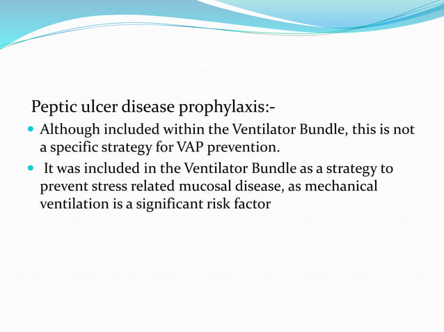 Bundles to prevent ventilator associated pneumonia | PPTX | Lung and ...