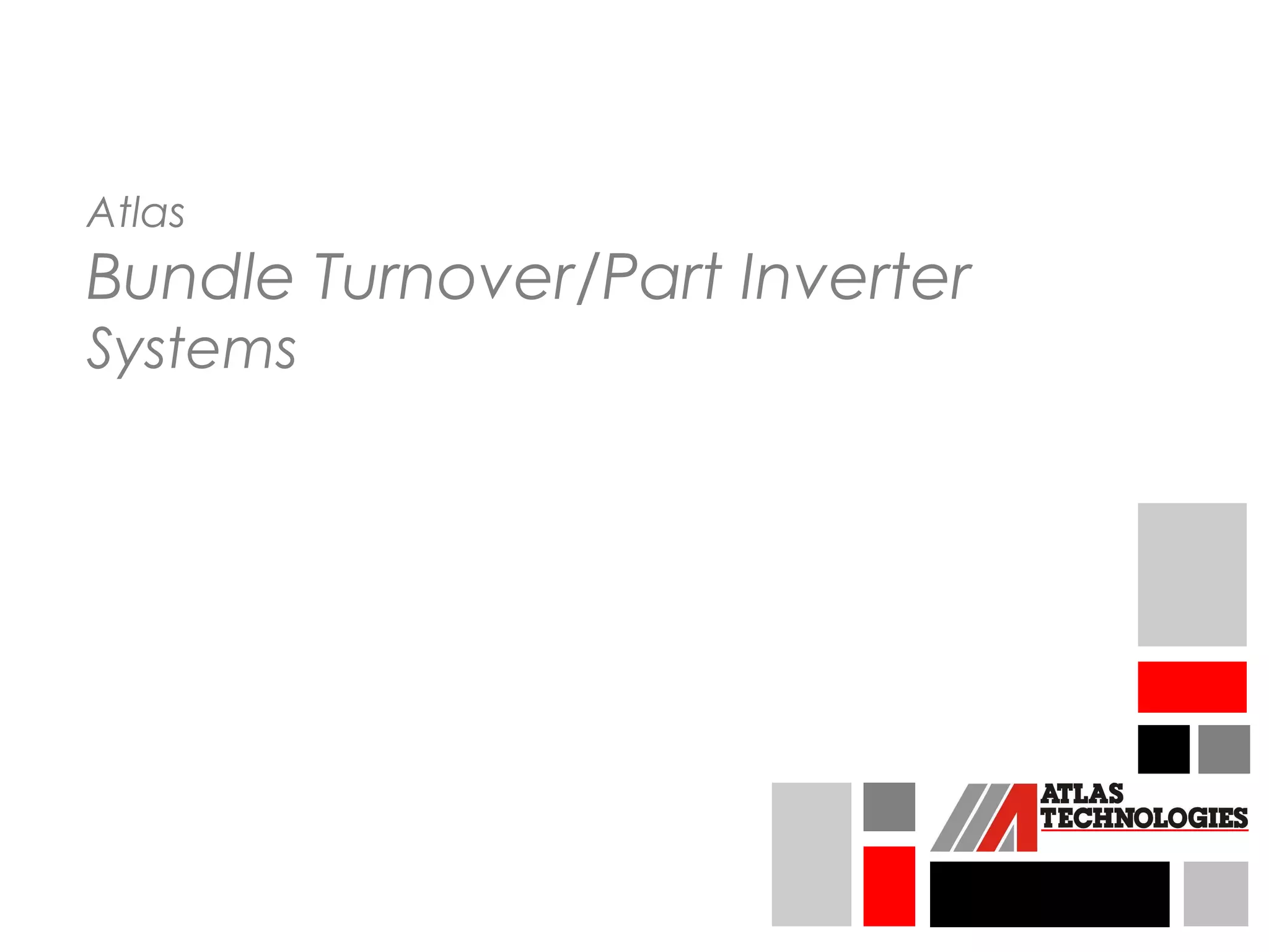 Bundle turnover part inverter | PPT