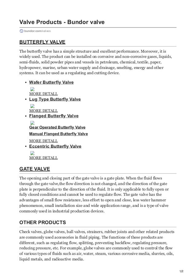 Bundor.com valve products - bundor valve | PDF