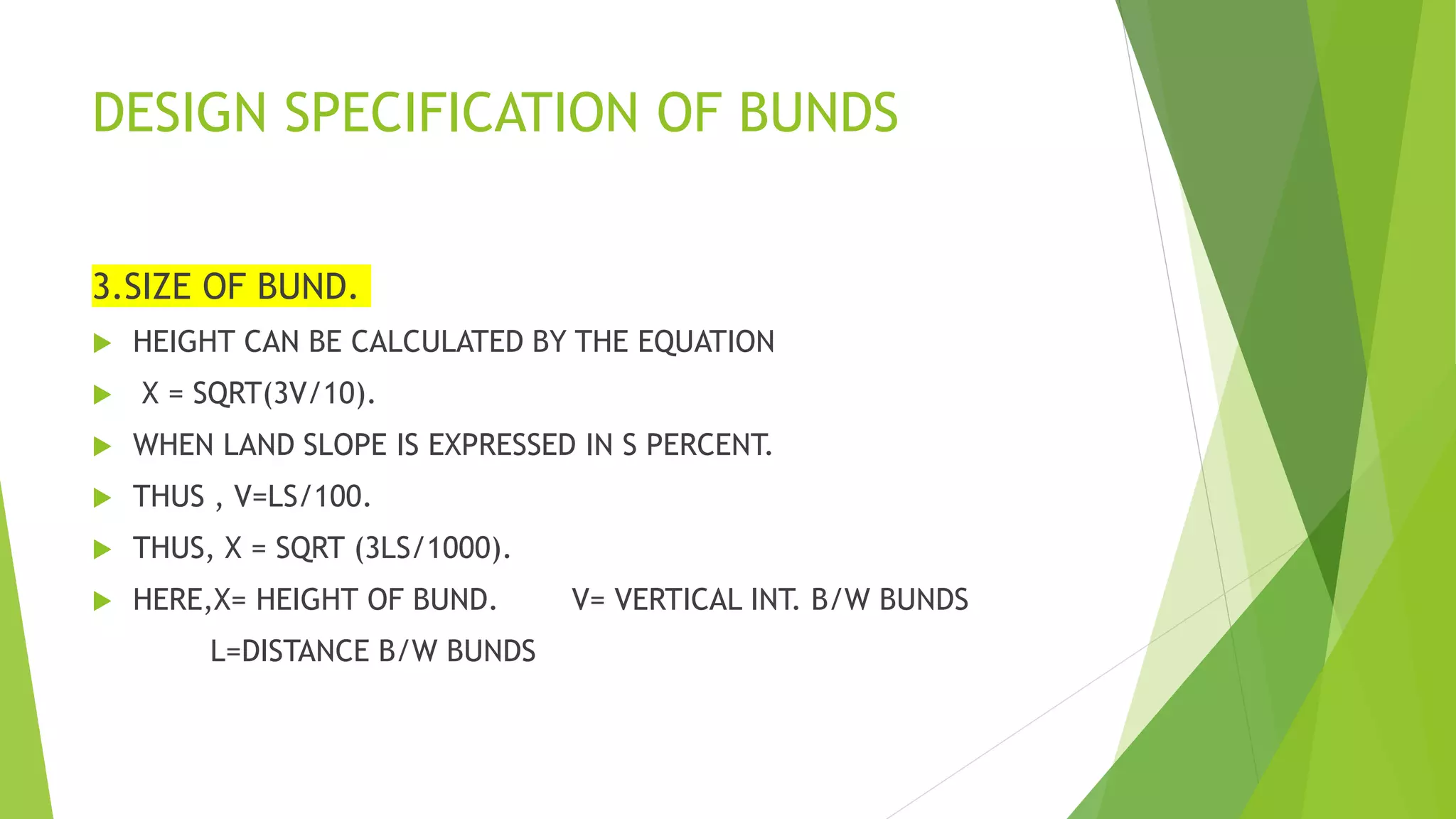 Bunds and their design | PPTX