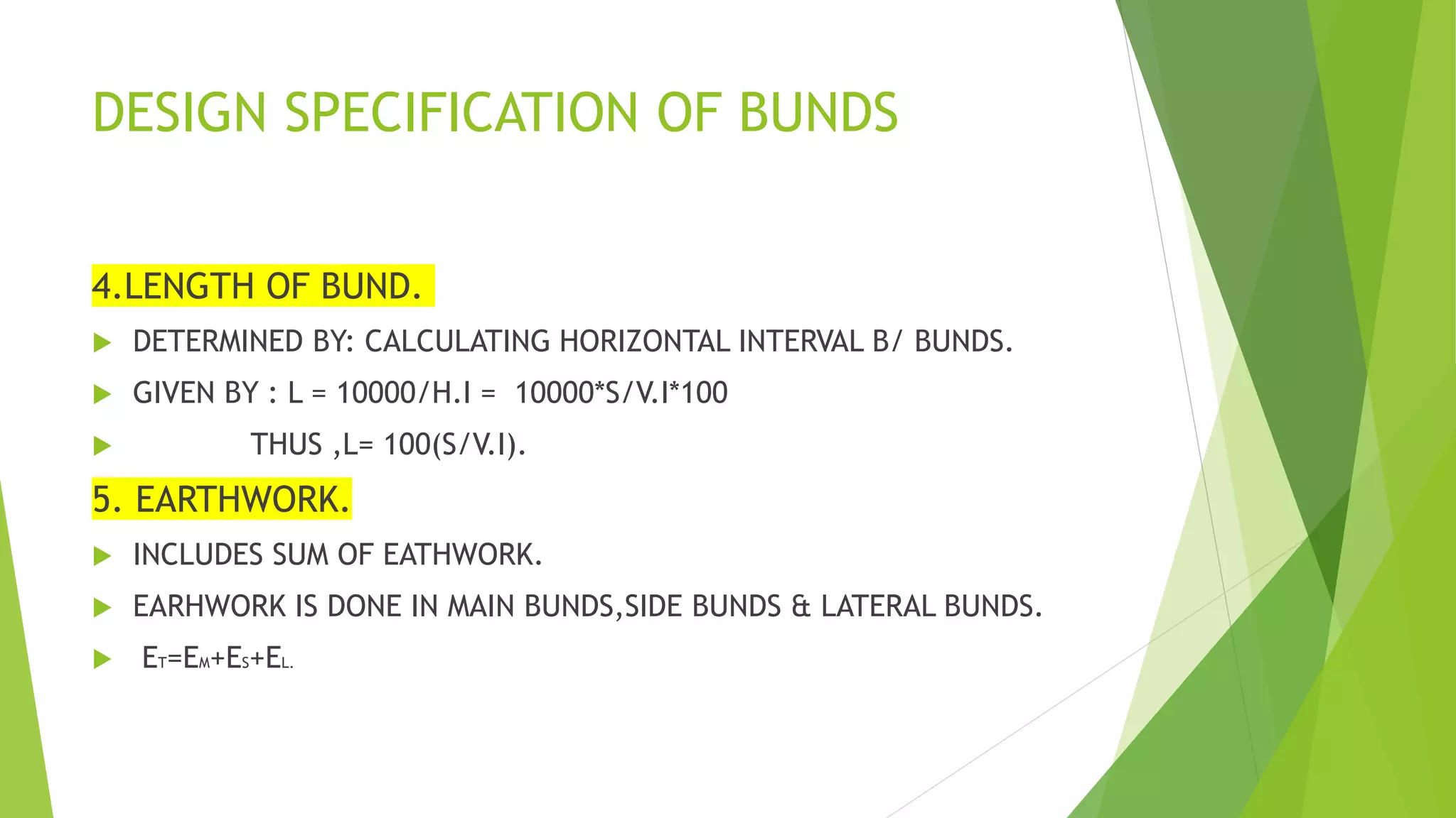 Bunds and their design | PPTX