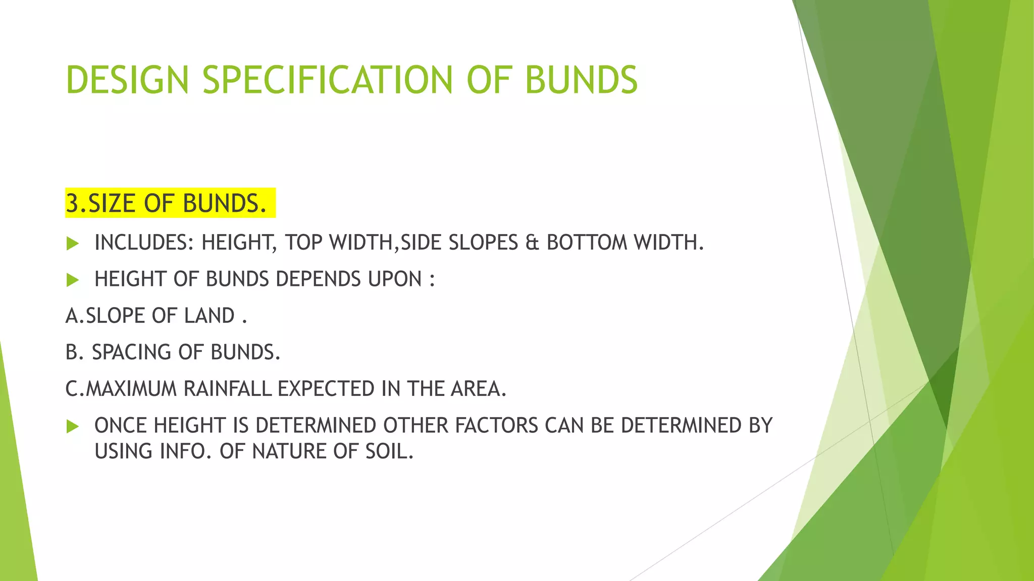 Bunds and their design | PPTX