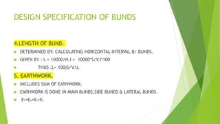 Bunds and their design | PPTX