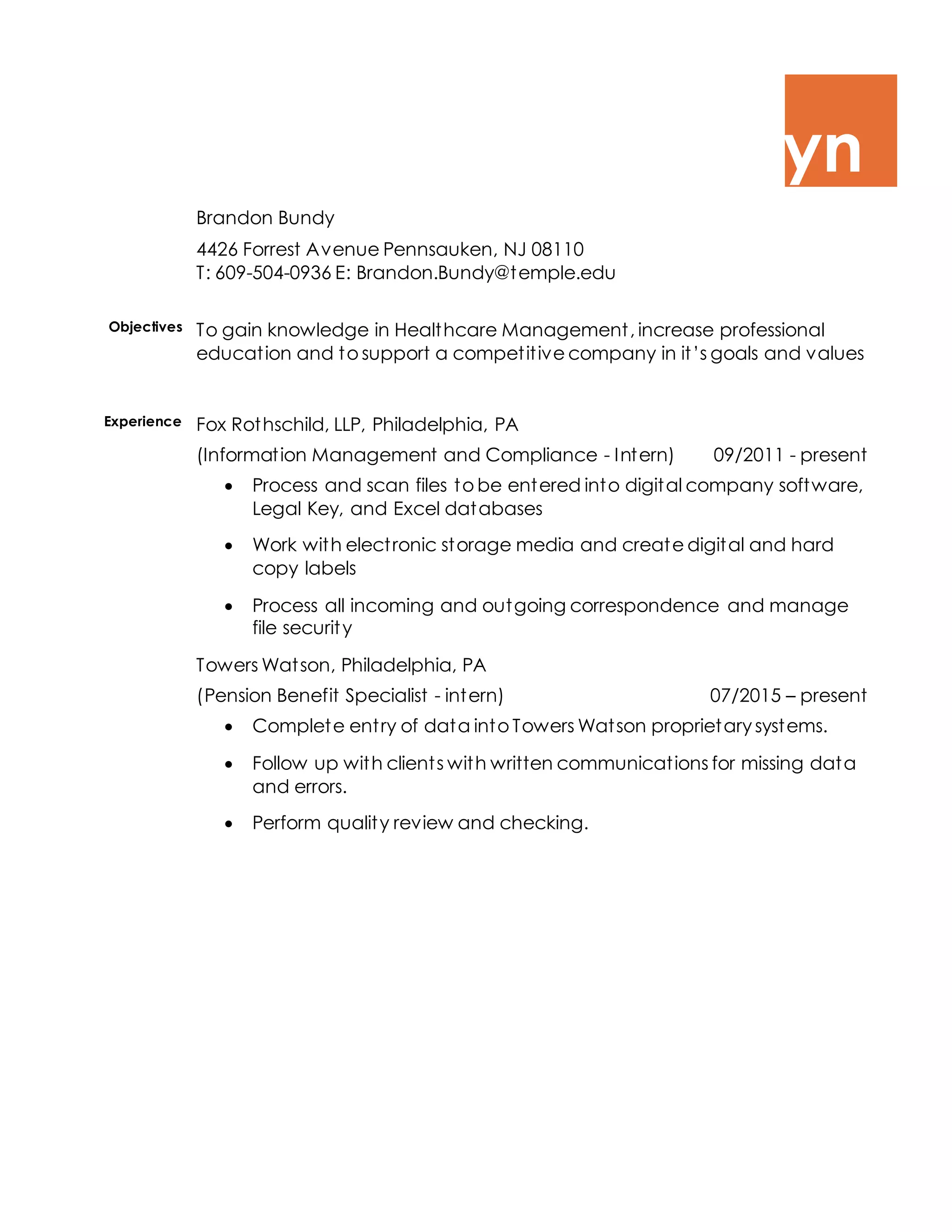 Bundy.b.resume15 | DOCX