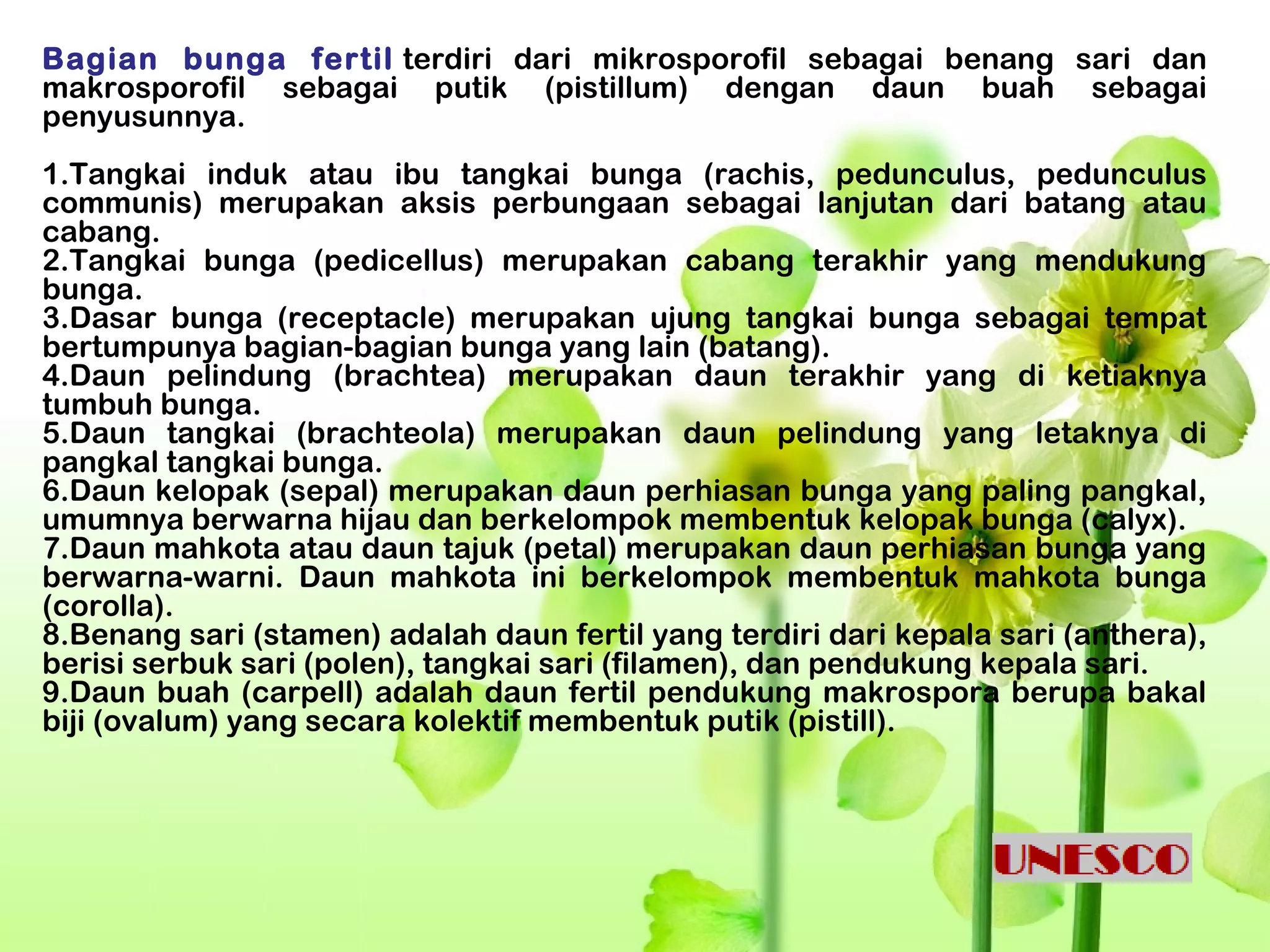 Bunga xi ipa 1 | PPT
