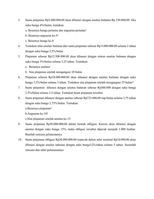 konsep bunga pinjaman yang kita wajib pahami | PDF