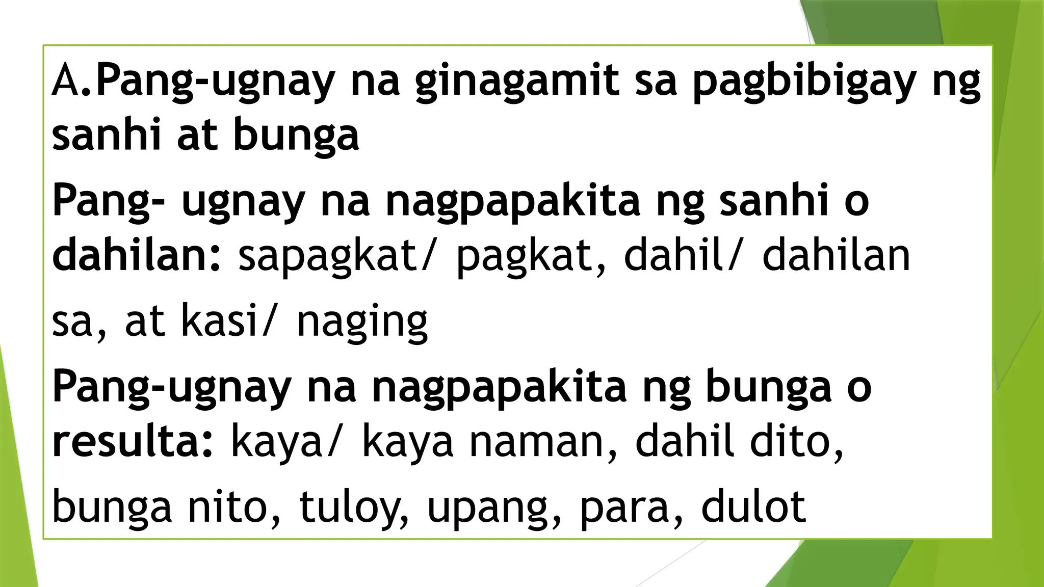 BUNGA AT SANHI GRADE 7 .Naipaliliwanag ang sanhi at bunga ng mga ...