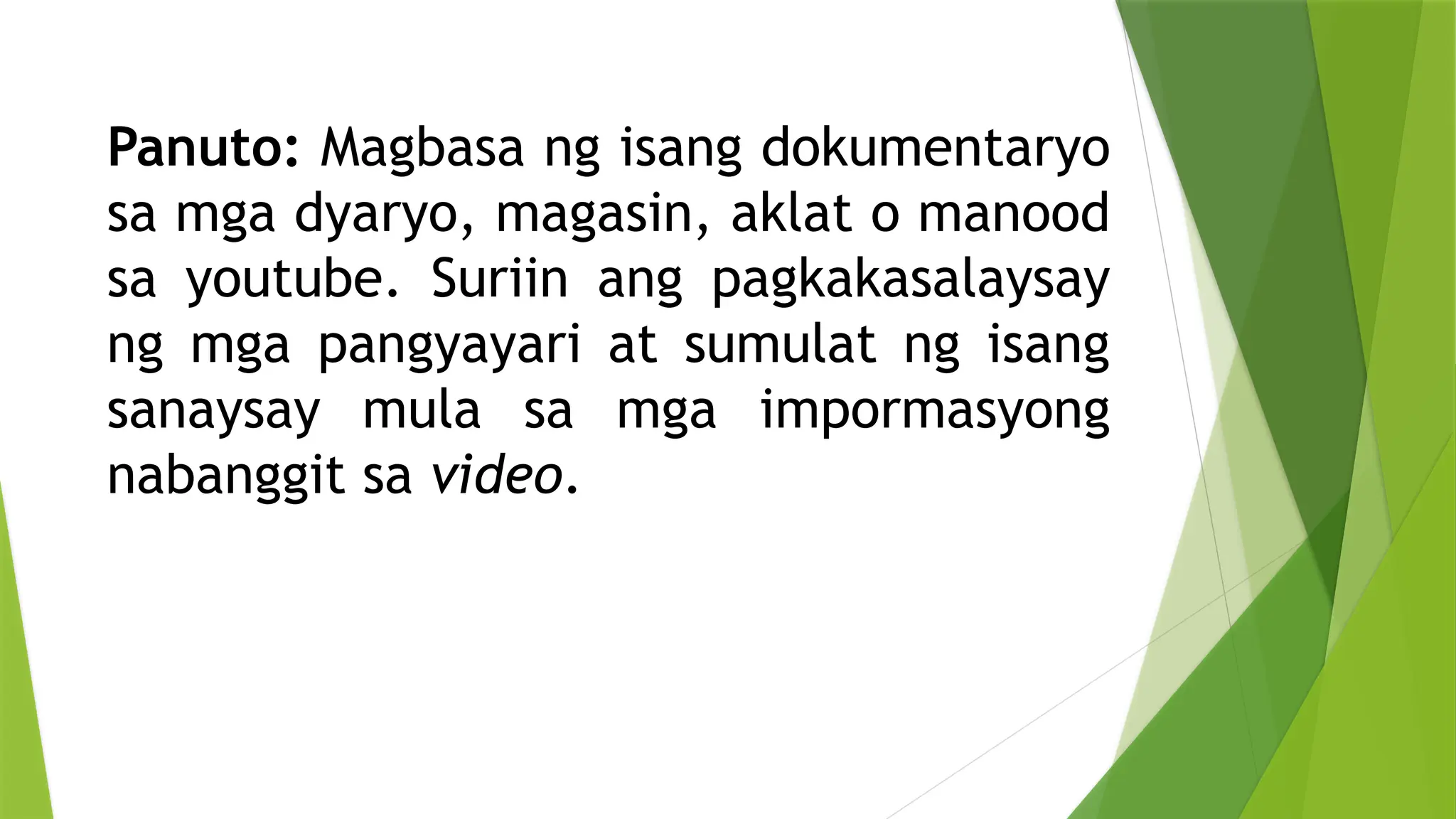 BUNGA AT SANHI GRADE 7 .Naipaliliwanag ang sanhi at bunga ng mga ...