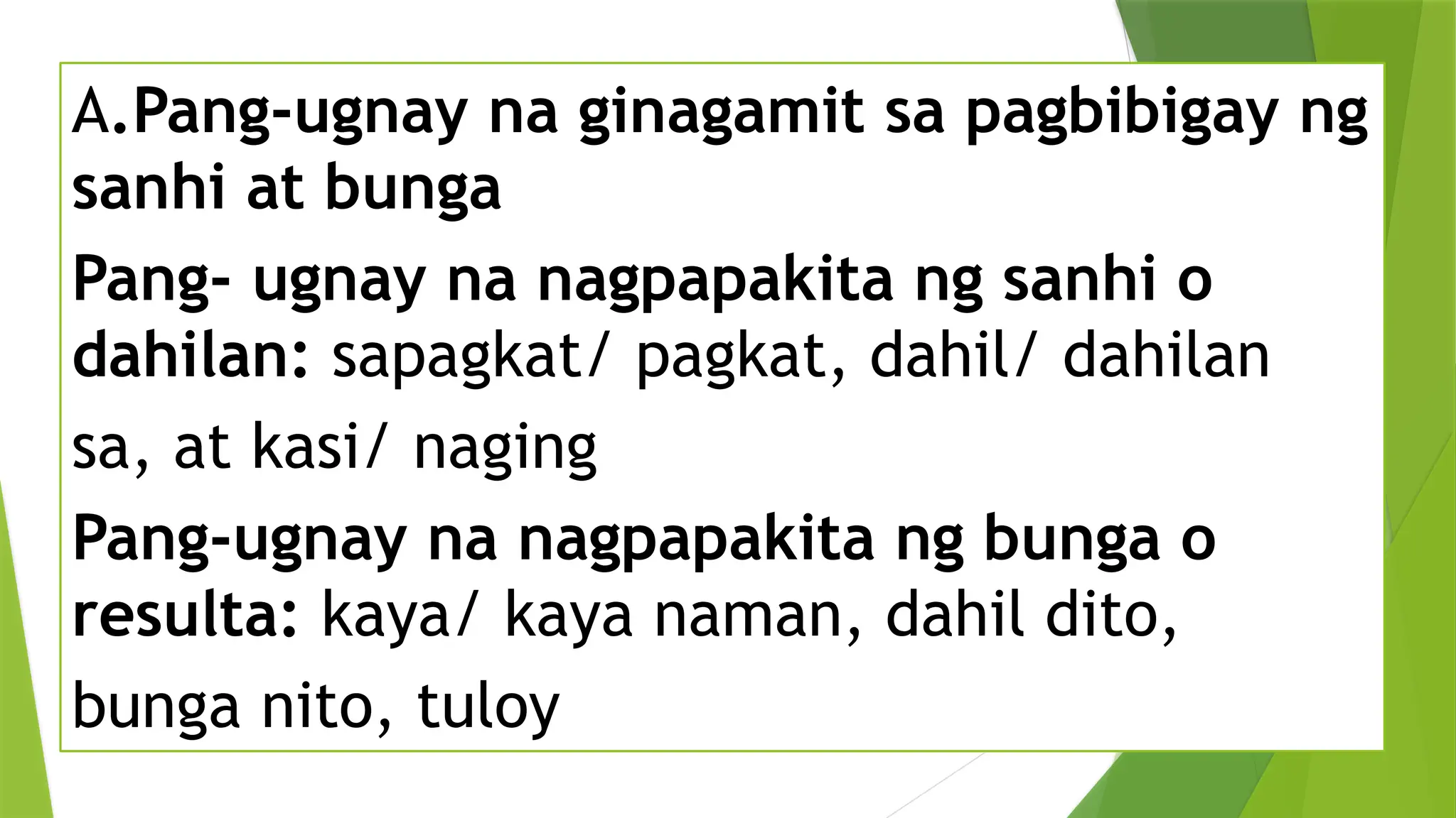 BUNGA AT SANHI GRADE 7 .Naipaliliwanag ang sanhi at bunga ng mga ...