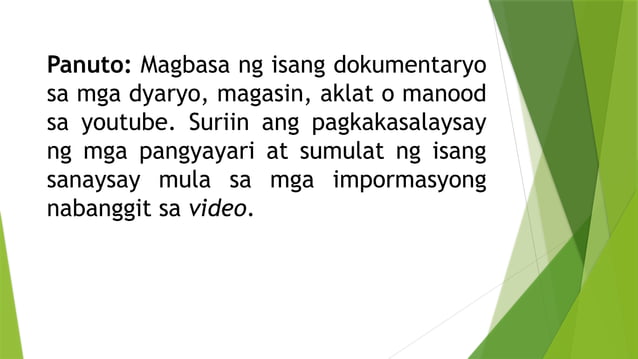 BUNGA AT SANHI GRADE 7 .Naipaliliwanag ang sanhi at bunga ng mga ...