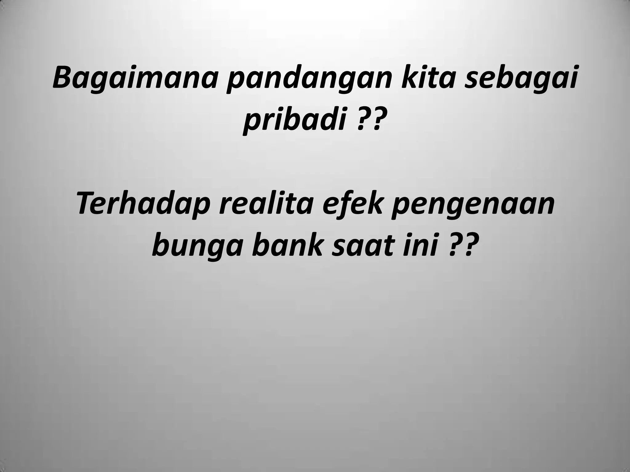 Bunga bank dalam berbagai pandangan | PPTX