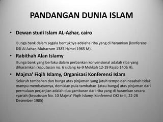 Bunga bank dalam berbagai pandangan | PPTX