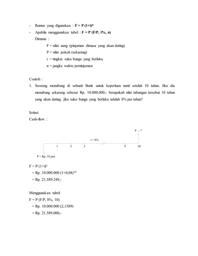 Bunga dan rumus bunga | PDF