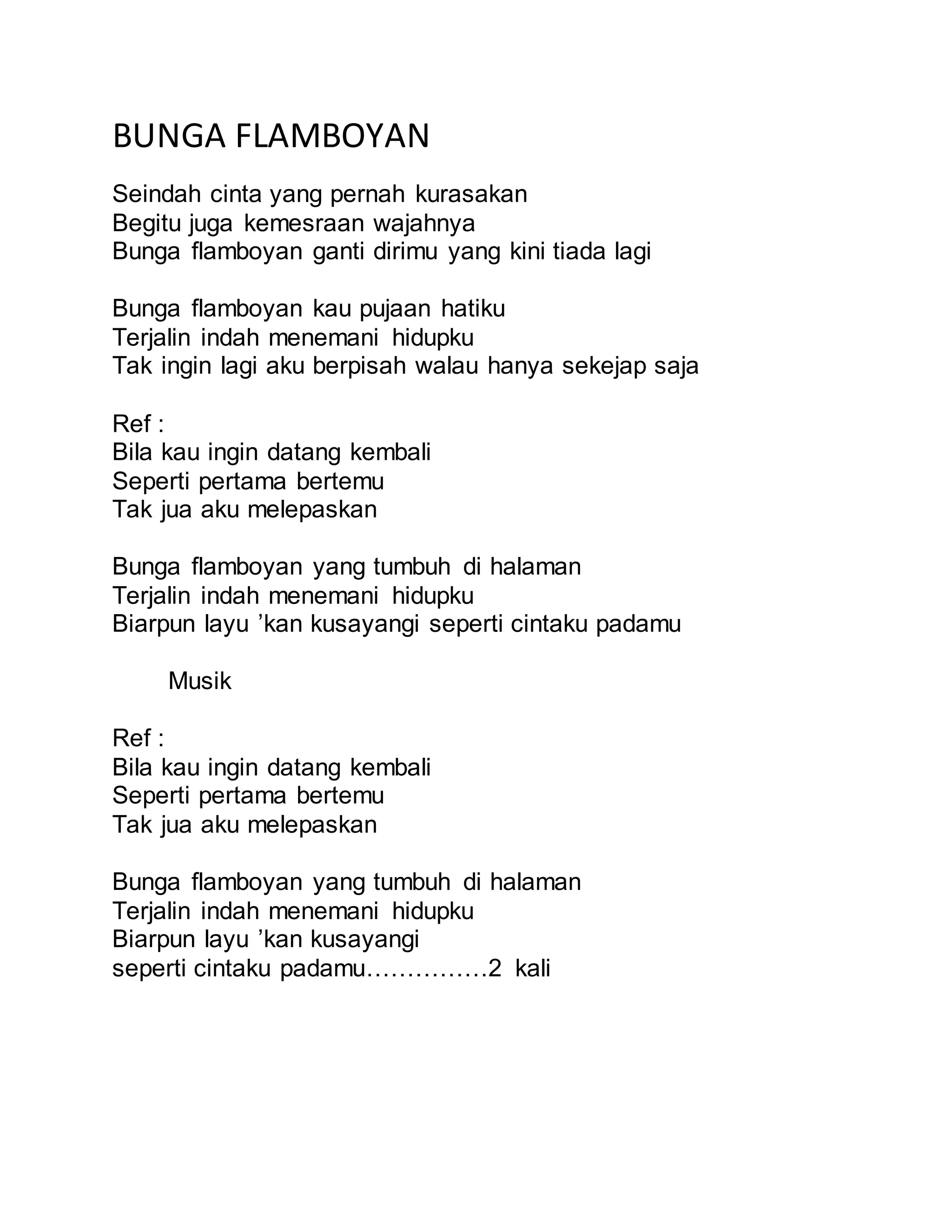 Bunga flamboyan | DOCX