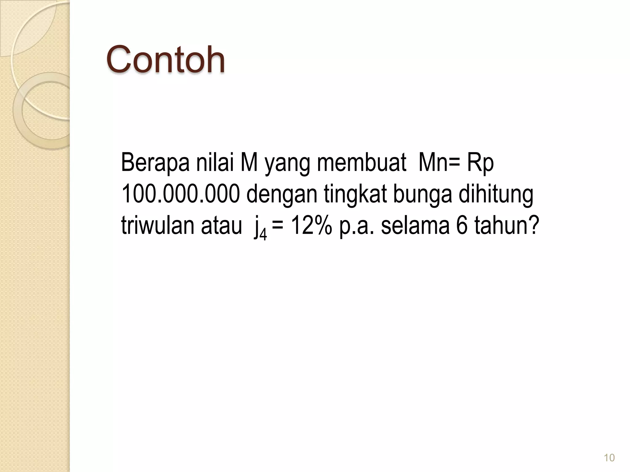 Bunga majemuk dalam Hitung Keuangan | PPTX