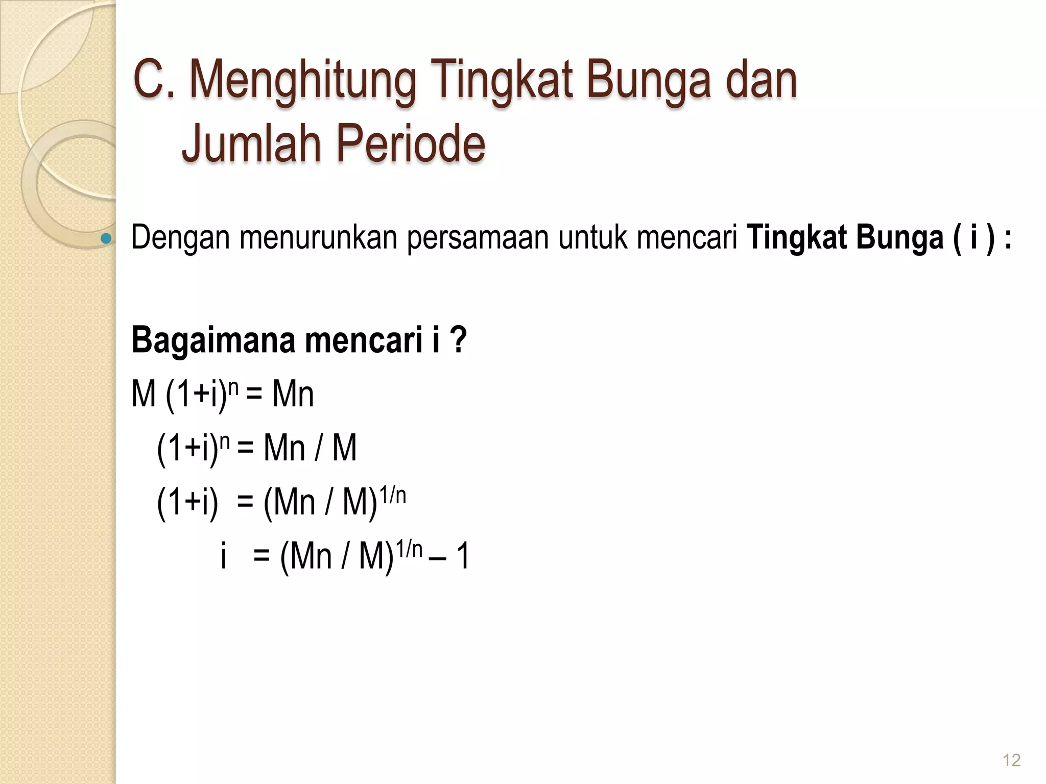 Bunga majemuk dalam Hitung Keuangan | PPTX