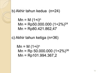 Bunga majemuk dalam Hitung Keuangan | PPTX