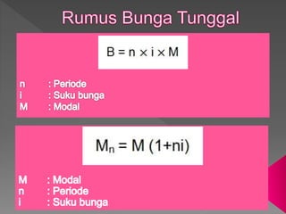 Matematika : Bunga Tunggal & Bunga Majemuk | PPT