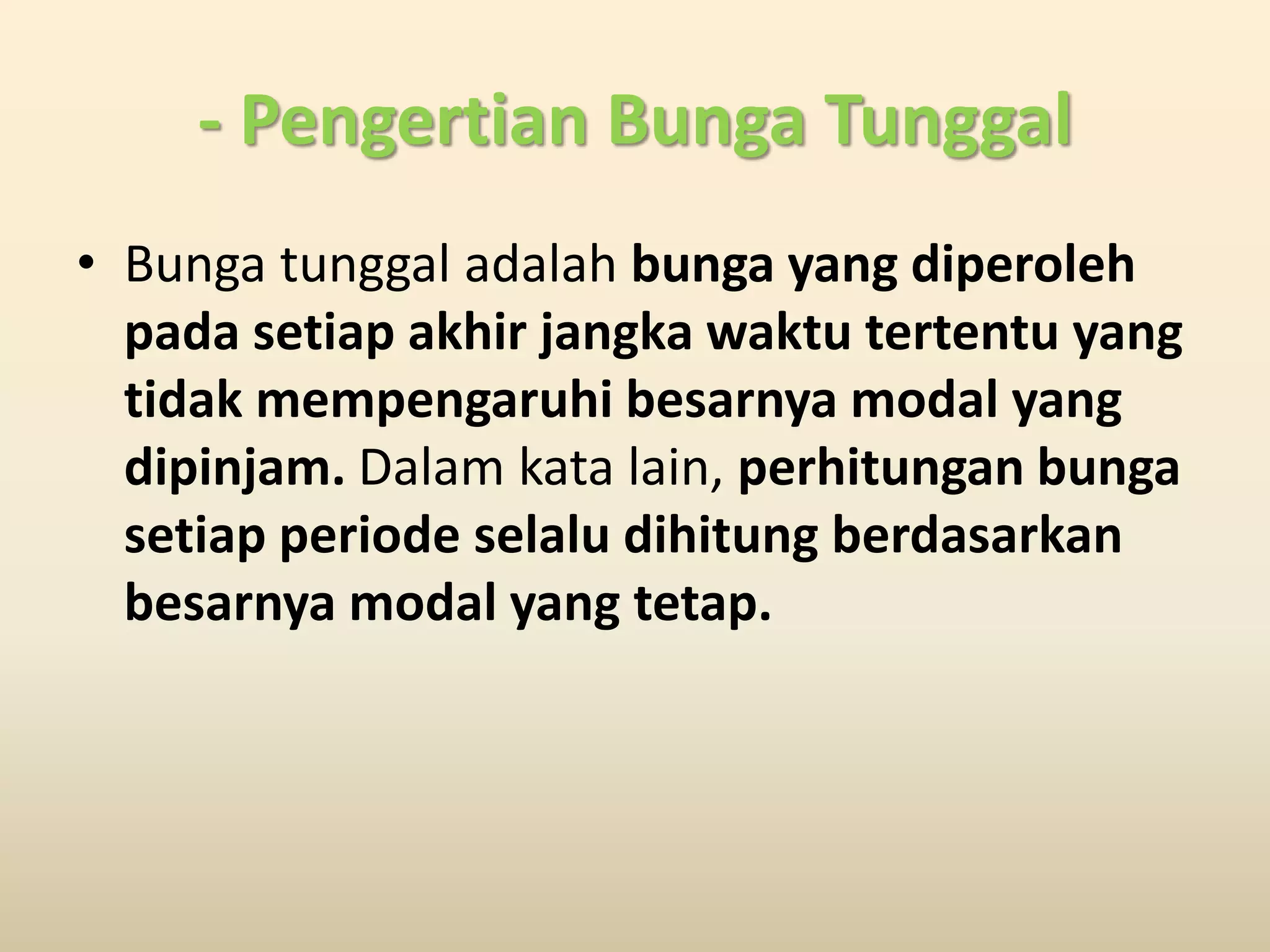 Bunga tunggal | PPTX