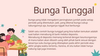 Materi Kelas XI SMK Bunga tunggal dan bunga majemuk | PPTX