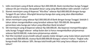 Bunga Tunggal, Bunga Majemuk, dan Anuitas | PPTX