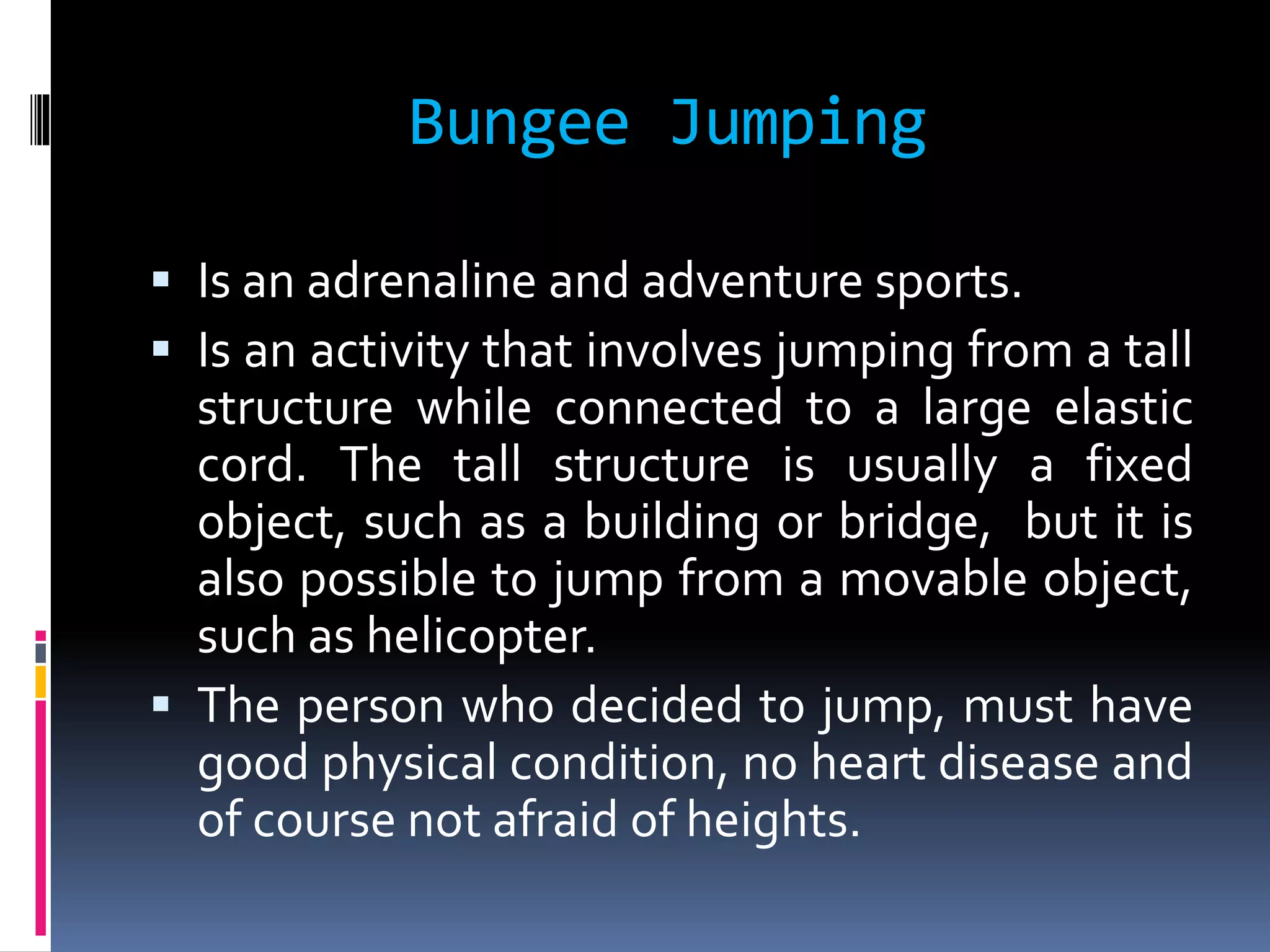 Bungee jumping | PPT