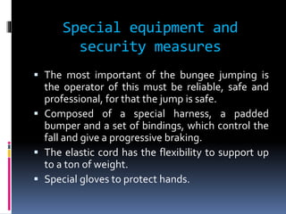 Bungee jumping | PPTX