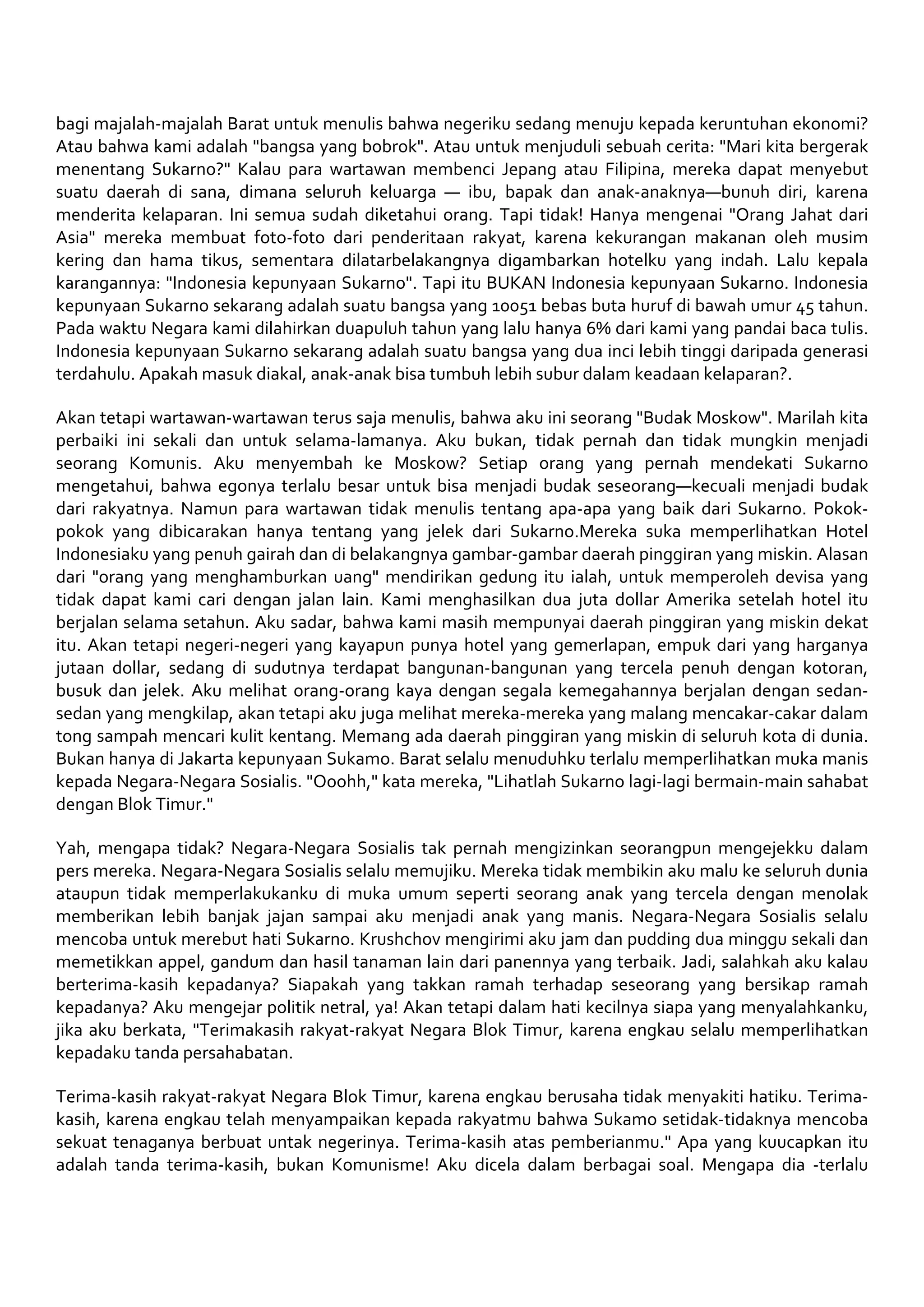 Bung karno - Penyambung Lidah Rakyat Indonesia | PDF