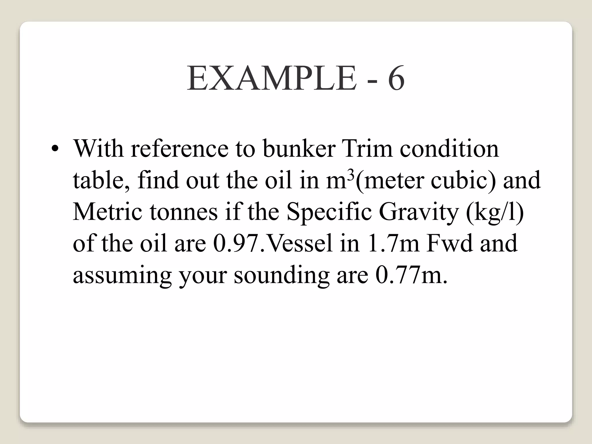 Bunkering Calculation | PPT