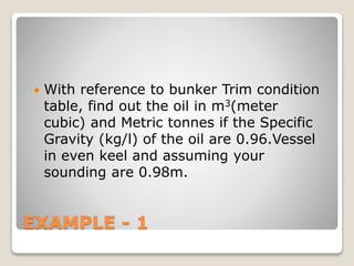 Bunkering Calculation | PPT