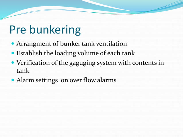 bunkering procedure 2.pptx marine engineering | PPTX | Logistics | Business